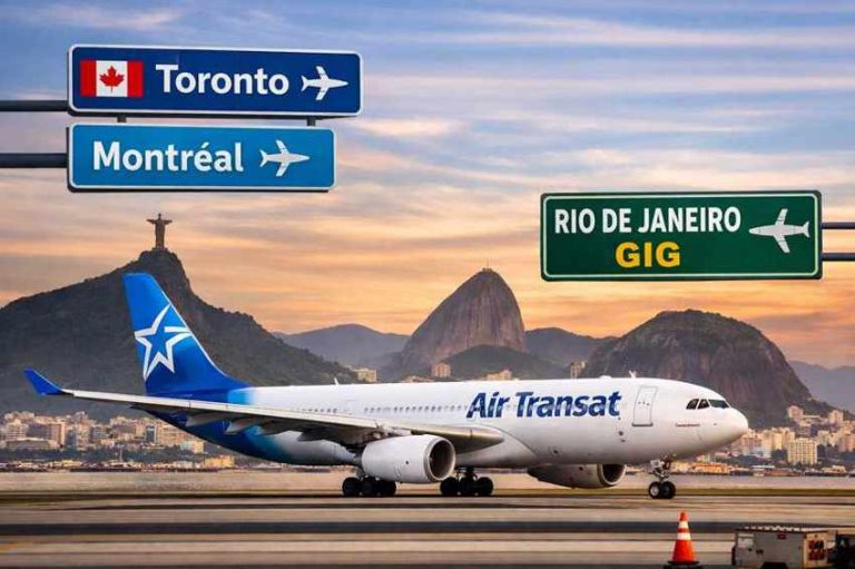 Air Transat Launches Nonstop Toronto and Montreal Flights to Rio de Janeiro