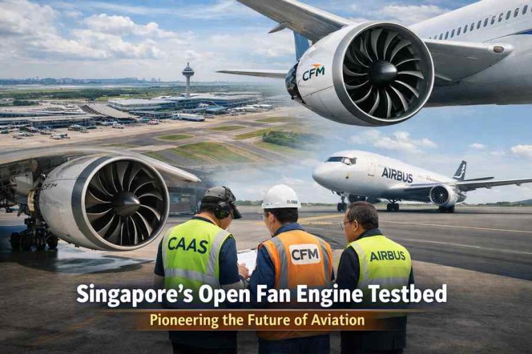 Singapore to Host World’s First Open Fan Engine Airport Testbed