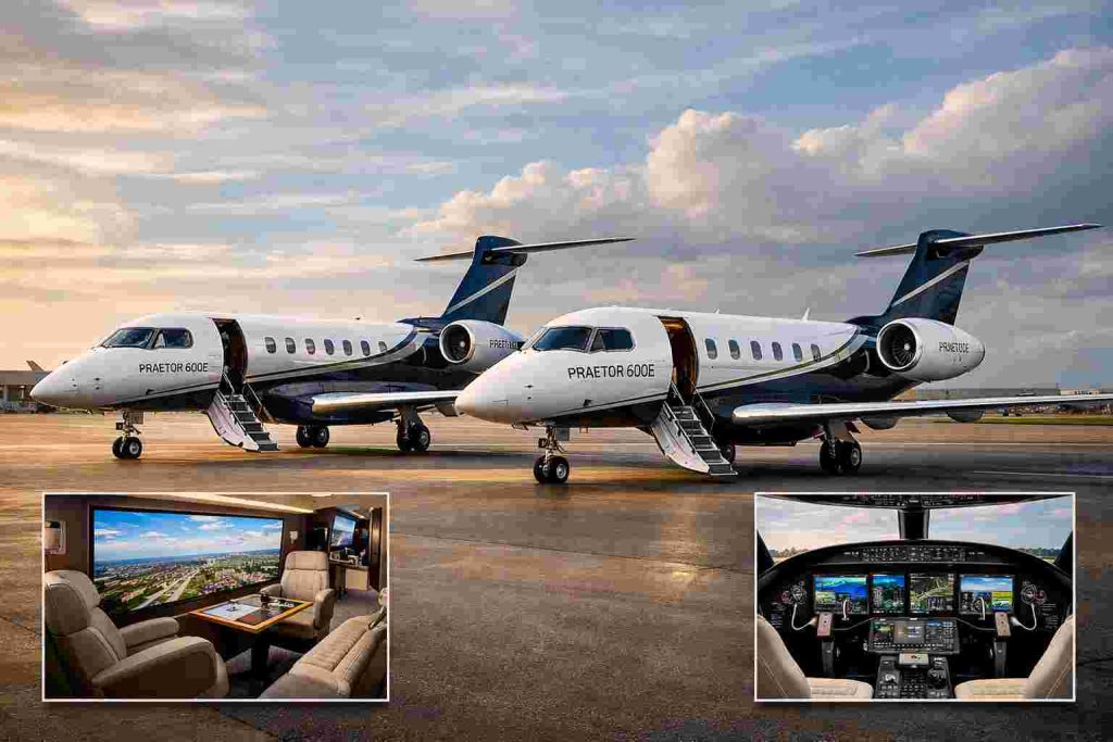 Embraer Launches Next-Generation Praetor 600E and 500E Jets to Boost ...
